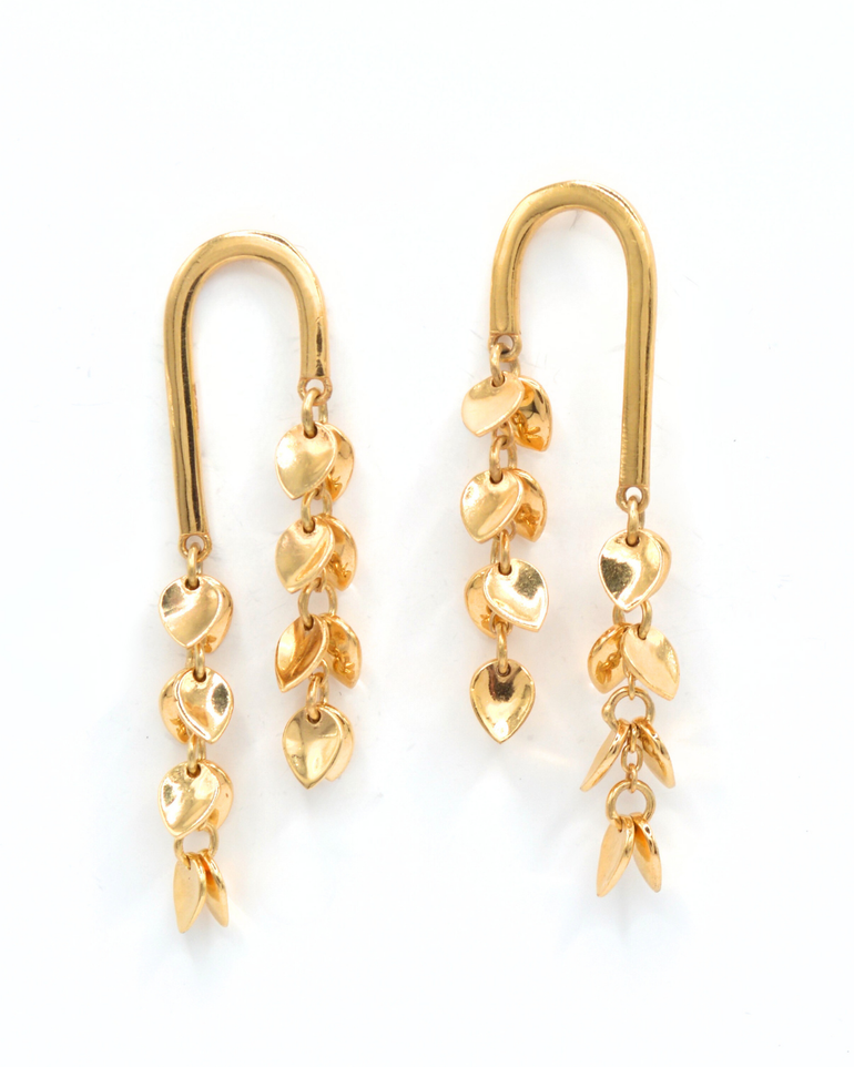 925 Sterling Silver & 18K Gold Plated Earrings | Handcrafted – Aakshi